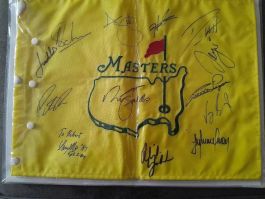 US Masters Signed Flag - Signed Memorabilia 4U