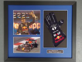 Max Verstappen Signed Red Bull Glove - Signed Memorabilia 4U