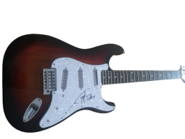Toyah Wilcox Signed Guitar - Signed Memorabilia 4U