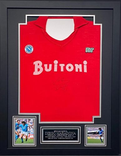 Maradona Signed Napoli Shirt - Signed Memorabilia 4U