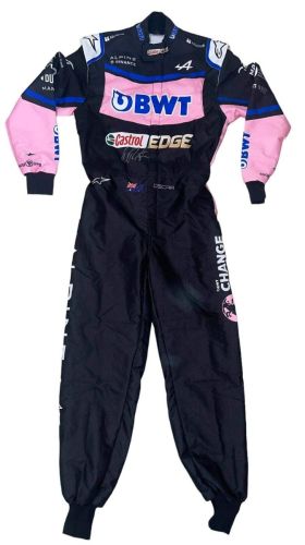 Oscar Piastri Signed Alpine Racing Suit - Signed Memorabilia 4U